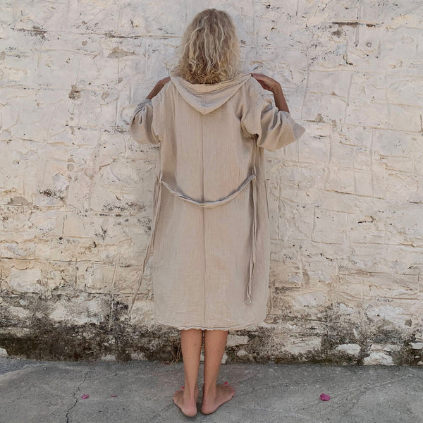 Muslin Hooded Robe – Wildland Organics